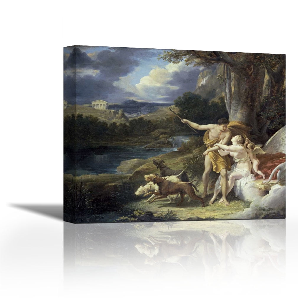 Venus and Adonis - Contemporary Fine Art Giclee on Canvas Gallery Wrap ...