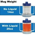 Weighted Clear Spouted Cup with Two Handles and Plastic Lid - Walmart.com