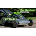 Earthwise 60420 20-Inch 40-Volt Lithium Ion Cordless Electric Lawn ...