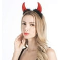 Jeexi Adult Halloween Set Devil Horn Headband 2 Pack Red And Black