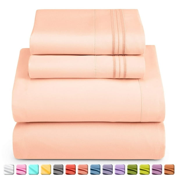 Nestl California King Size Bed Sheets Deep Pocket 4 Piece Bed Sheet