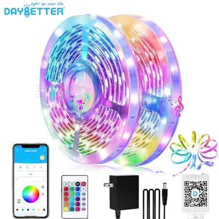 EcoSmart 16.4 Ft. RGBWIC Dynamic Color Changing Dimmable Linkable Plug ...