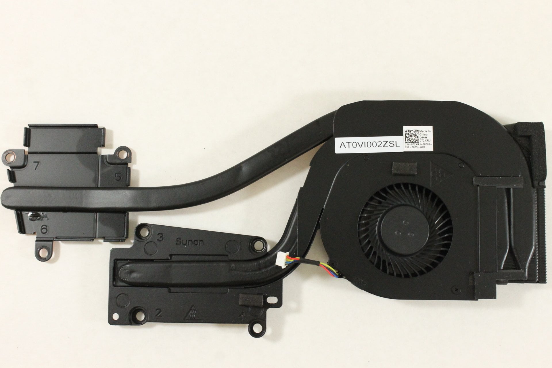 Dell Laptop 72XRJ AMD Heatsink and Fan AT0VI002ZSL Latitude E6540 ...