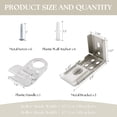 Cordless Roller Shades Hardware Kit with 3 PCS Silver Metal Mounting ...