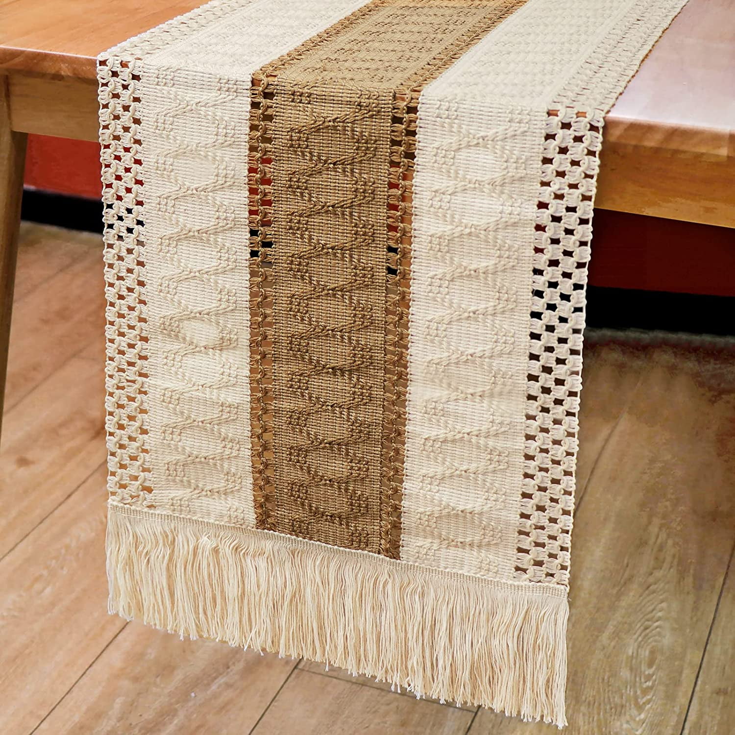 Click here for Gfdyree Macrame Table Runner Splicing Cotton And B... prices