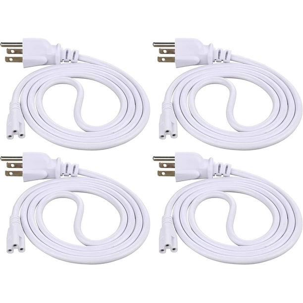Light Blue Usa 9ft Led Light C5 Power Cord Connector Extension Cord