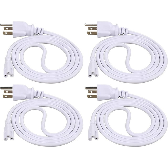 Light Blue USA 9FT LED Light C5 Power Cord, Connector/Extension Cord ...