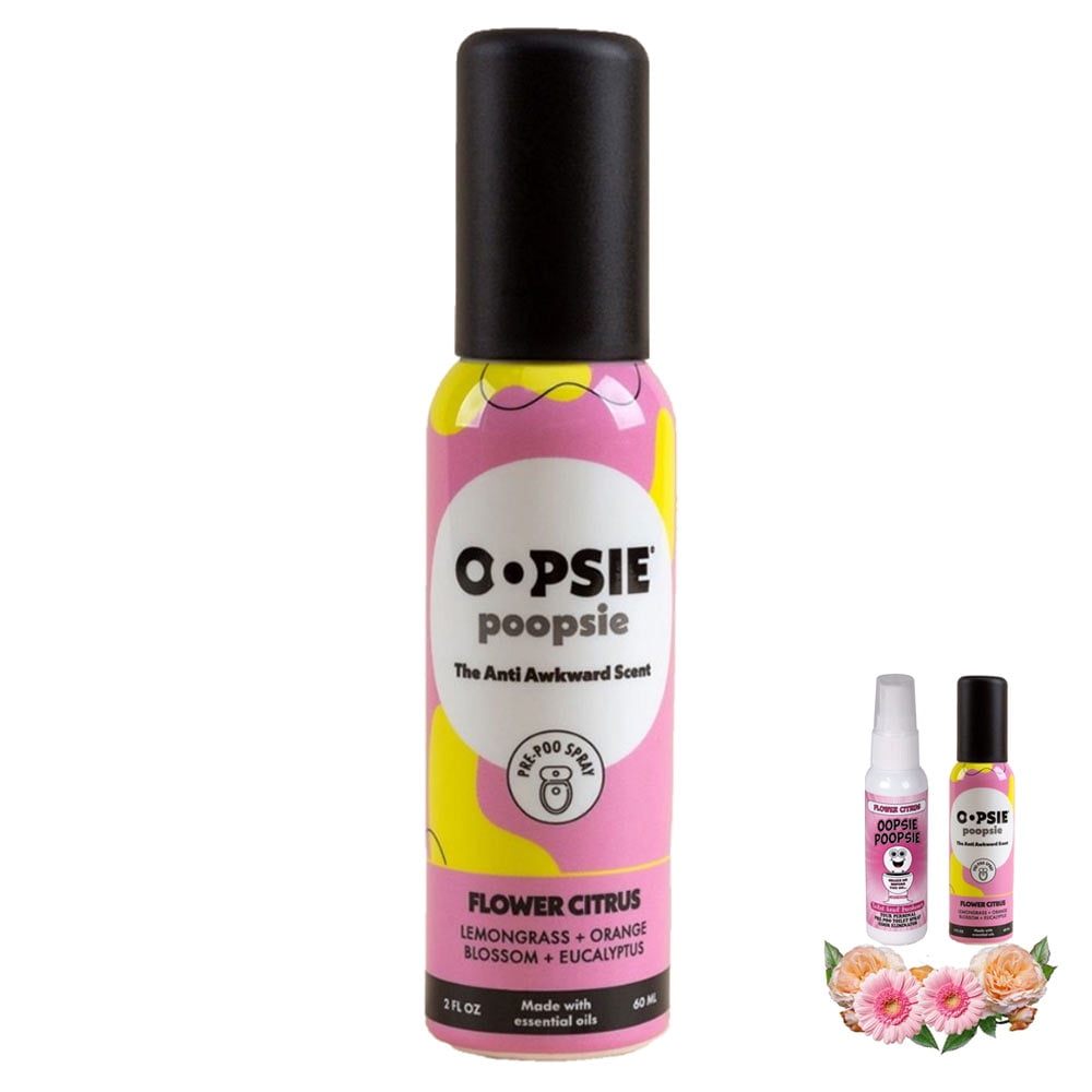Bathroom Toilet Spray Natural Odor Eliminator Flower Citrus Scent Use ...
