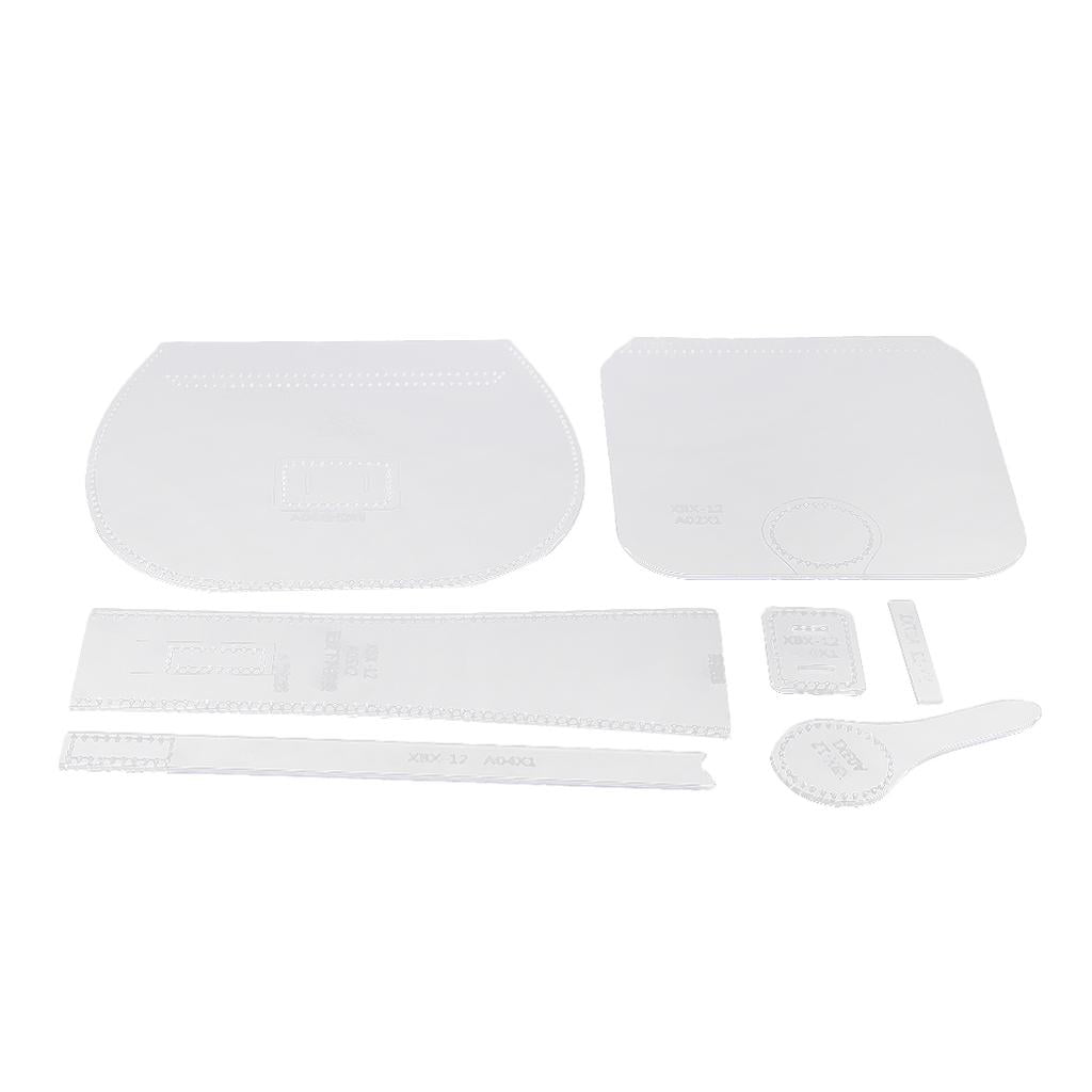 7pcs Acrylic Leather Shoulder Stencils Templates - Walmart.com