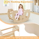 Costway 2-in-1 Rocking Horse Arch for Kids with Rocker Arch Climber ...