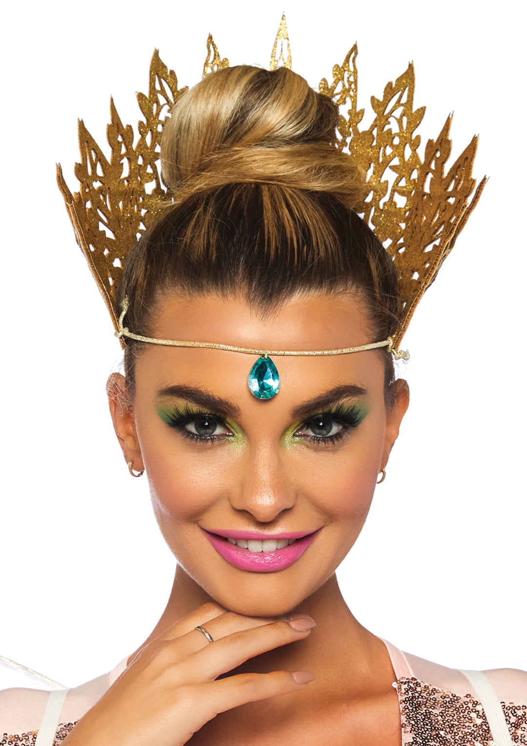 Leg Avenue Gold Glitte Die Cut Crown Halloween Costume Accessory ...
