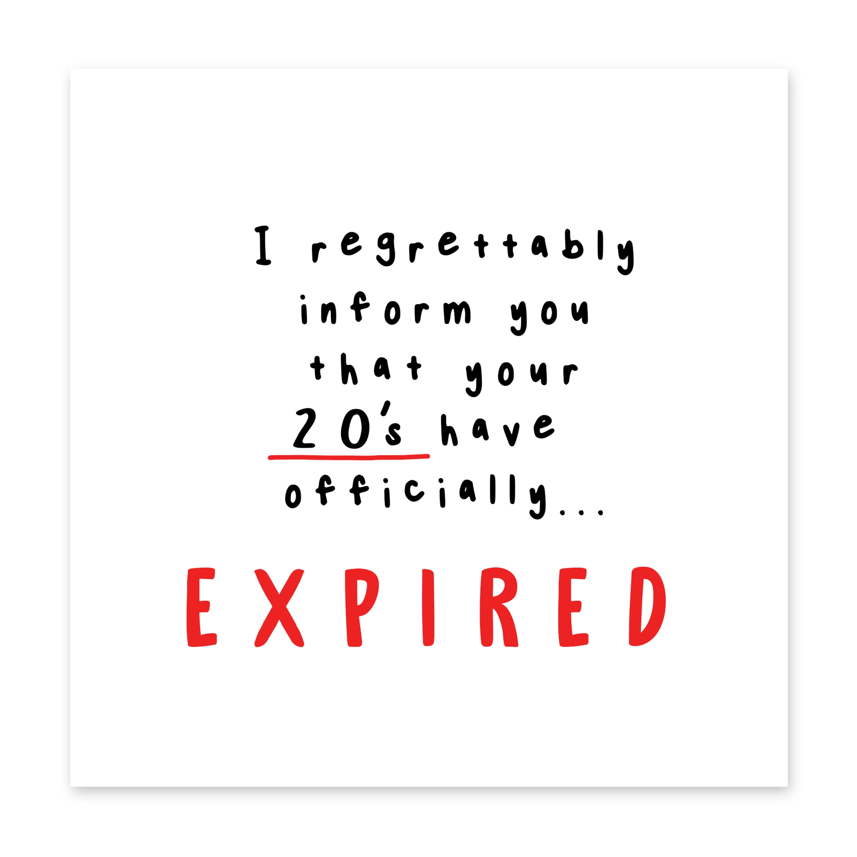 Central 23 - Funny 30th Birthday Card for Her - 'Your 20s Have Expired ...