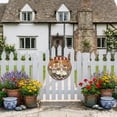 Round Welcome Sign for Front Door, Kitchen Chefs Hanging Metal ...
