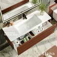 Eviva Dream 42 Terracotta Wall Mount Vanity with Solid Surface ...