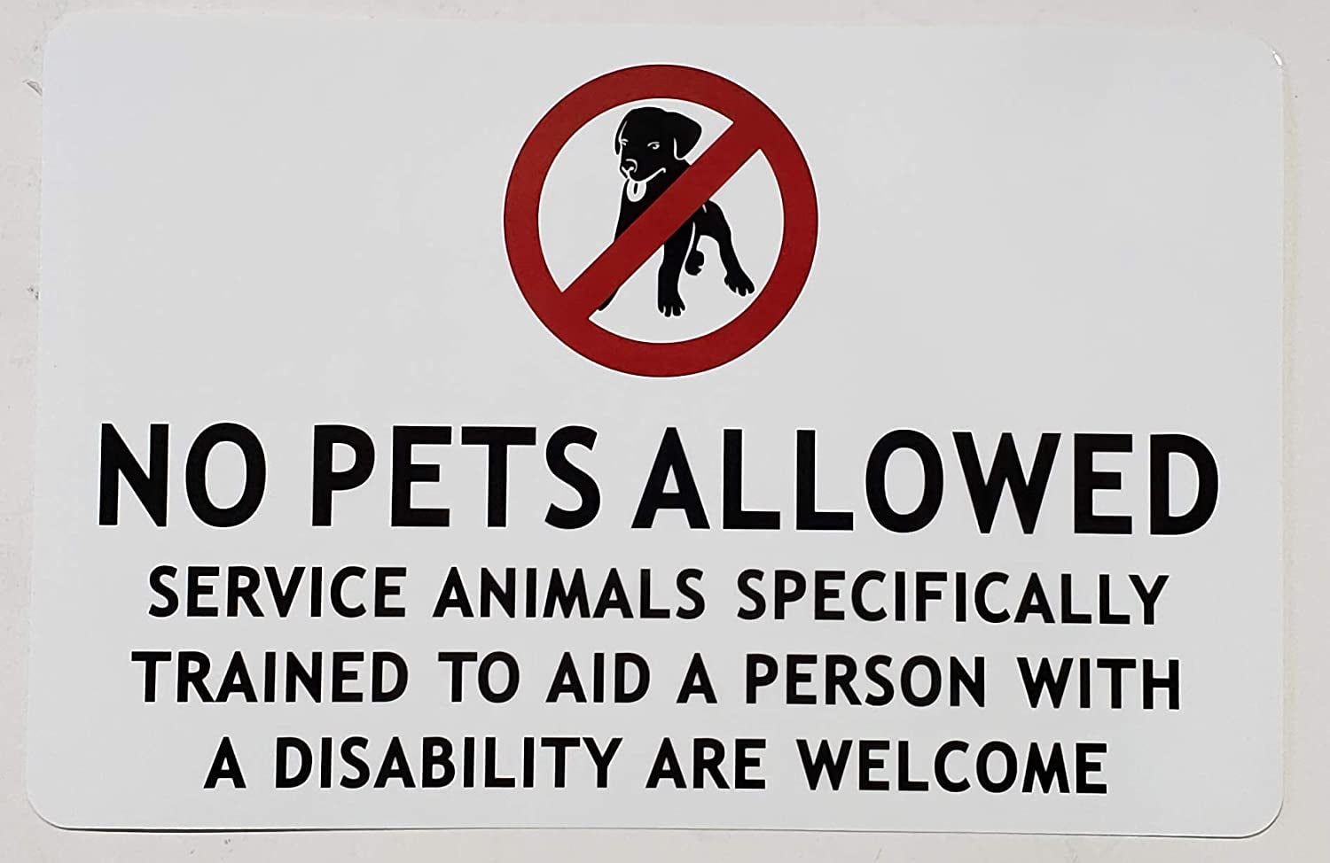 Service Animal Sign