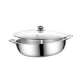 Tongina Divided Hot Pot Pan Chinese Dual Sided Pot with Divider ...