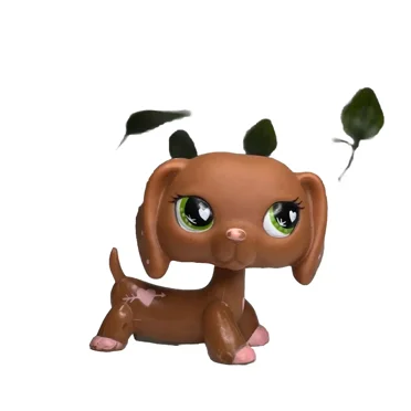 Littlest Pet Shop Rare Yellow Collie Dog Puppy Blue Eyes LPS Toy #1194 ...