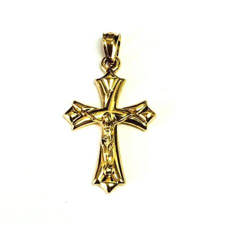 14k Yellow Gold Cross And Crucifix Pendant - Walmart.ca