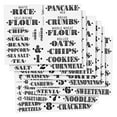 Talented Kitchen 154 Preprinted Kitchen & Food Labels, Black on Clear ...