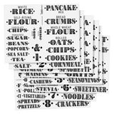 Talented Kitchen 154 Preprinted Kitchen & Food Labels, Black on Clear ...