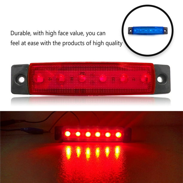 10 Pieces Truck Side Light Bar IP65 Waterproof Lamp Clearance Lighting ...