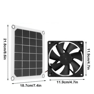 Coollooc Solar Powered Fan, Solar Exhaust Fan Solar Panel Solar Fan ...