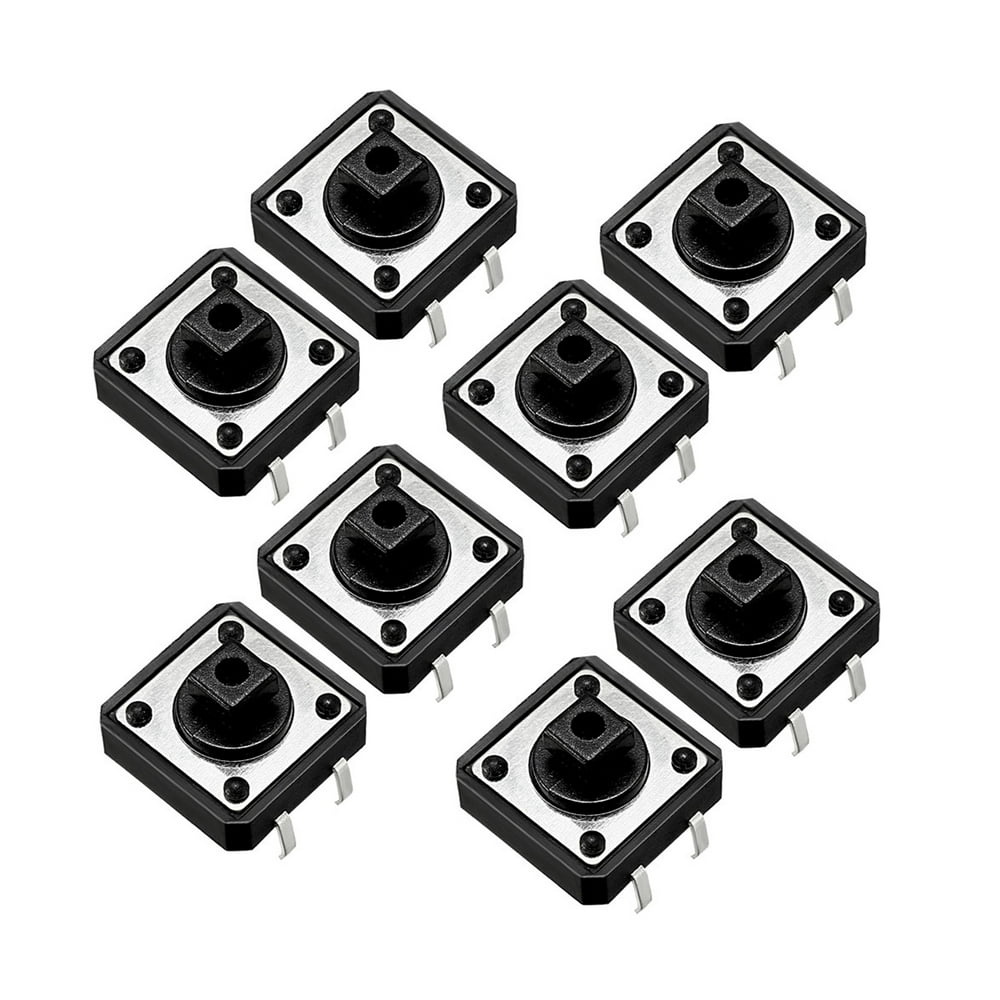 12x12x7.3mm Panel Momentary 4-Pin PCB DIP Tact Push Button Switch 10PCS ...