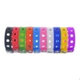 GOGO 10 Pcs Adult Adjustable Silicone Bracelets for Shoe Charms Rubber ...
