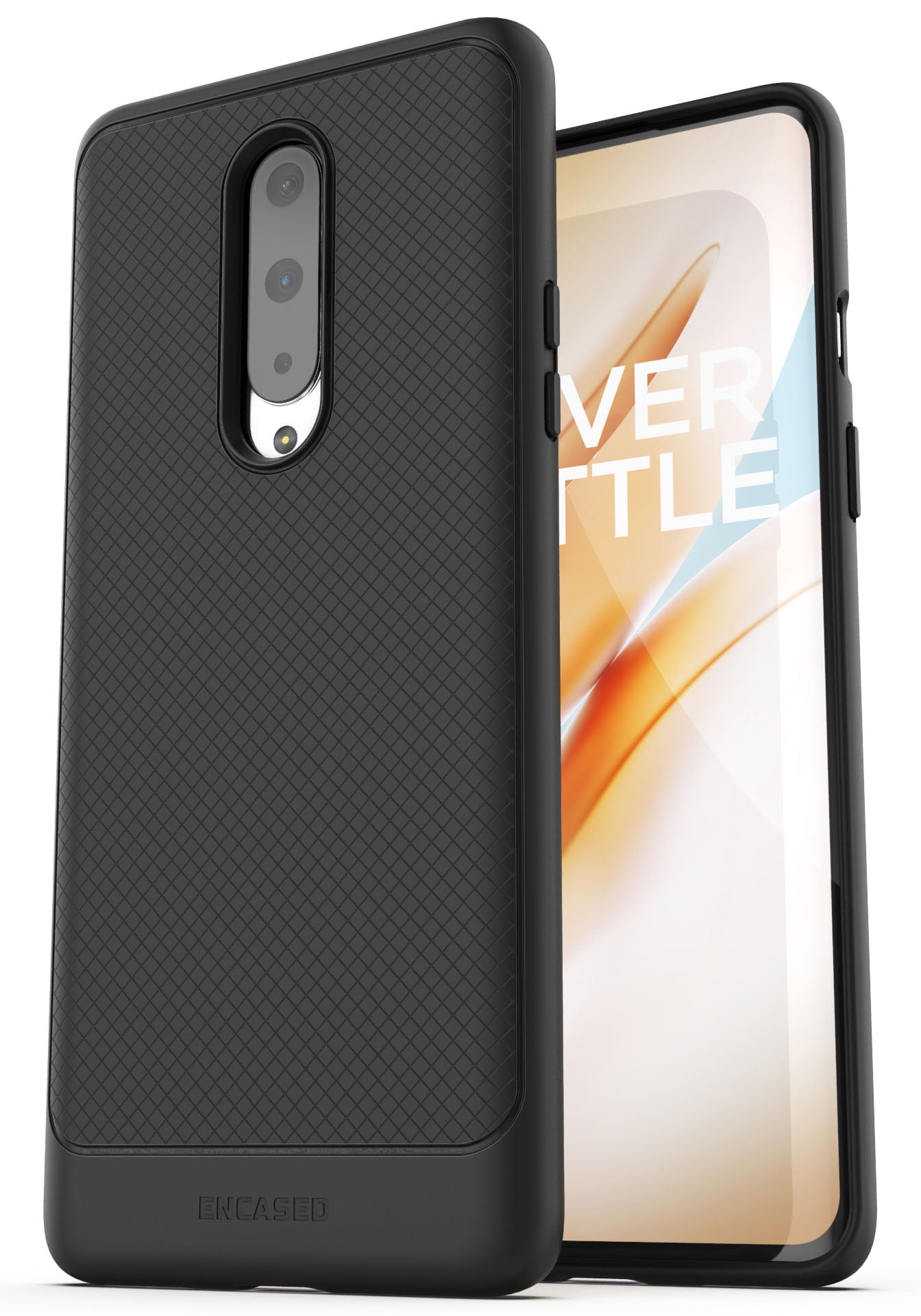 Encased OnePlus 8 Case (Thin Armor) Slim Fit Flexible Grip Cover (Black ...