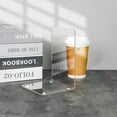 Clear Acrylic Book Ends, 6 Pcs Bookends for Shelves, Non-Slip Book ...
