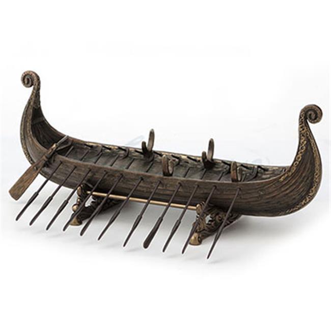 Veronese Design WU76611A4 Masters of the Sea Viking Boat & Oars ...