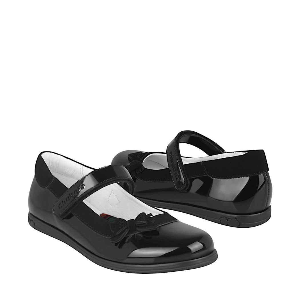 ZAPATOS ESCOLARES NIÑA CHABELO C177-A CHAROL NEGRO CHABELO C177-A ...