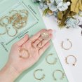 1box 14Pcs 304 Stainless Steel Stud Earring Findings Half Hoop Earrings ...