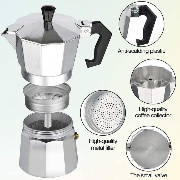 Sorelle Home & Kitchen | Stovetop Espresso and Coffee Maker | Moka Pot for Classic Italian and ...