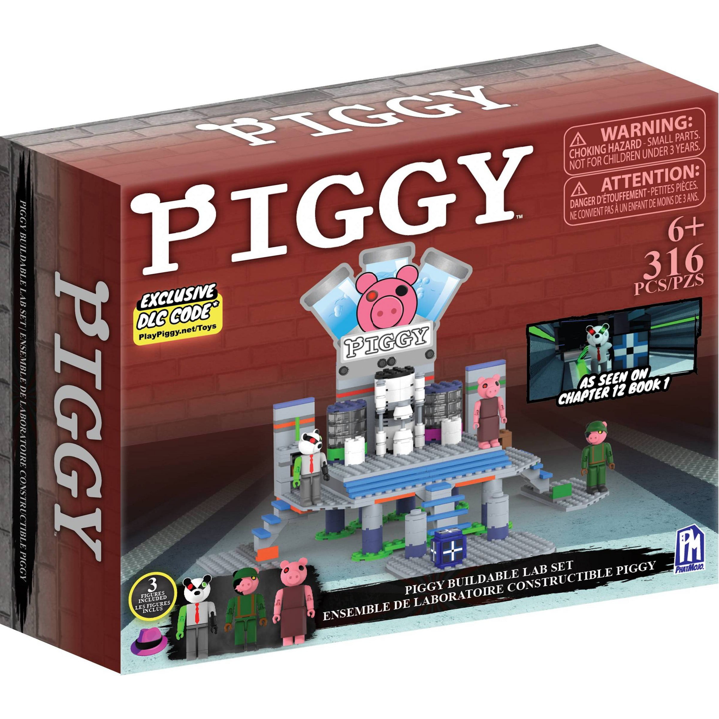 Piggy 316 Piece Laboratory Deluxe Buildable Set with Exclusice DLC Code ...