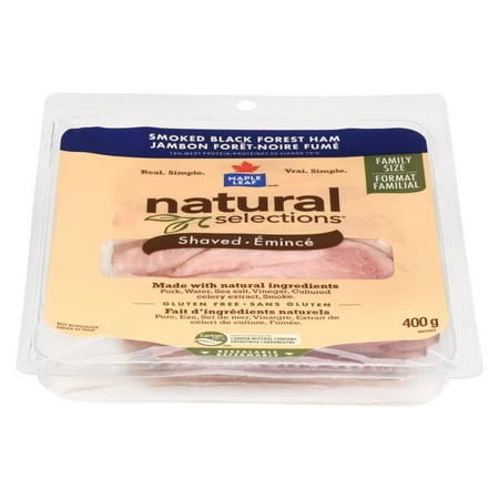 Maple Leaf Natural Selections Sliced Black Forest Deli Ham Smoked ...