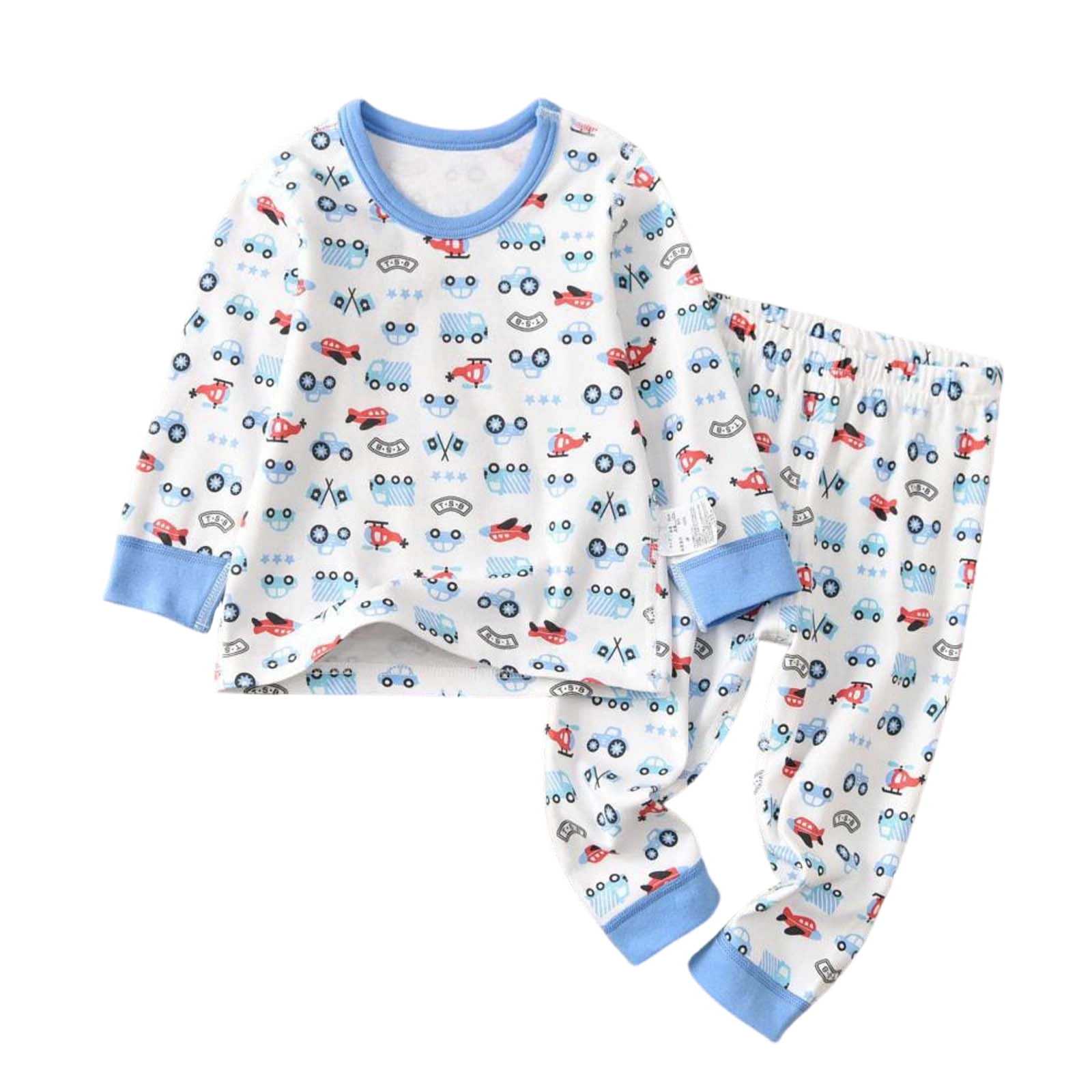 Click here for Zhangmingg Boys Cartoon Print Pajama Set Soft Loun... prices