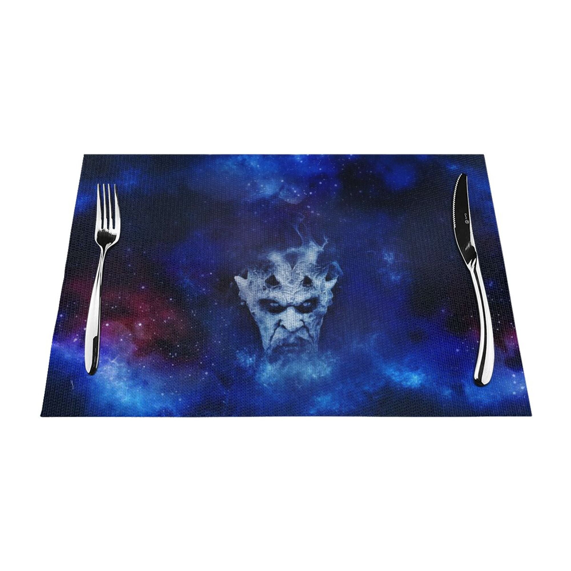 XMXY Woven Placemats Set of 6 PCS, Demon Beast Horror Table Mats ...