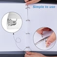 A4 6-Ring PP Plastic Loose Leaf Book Covers Binder Cover with Strap ...