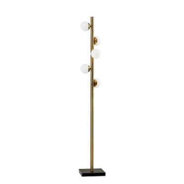 Ozarke Solstice Unique Tall Glass Globe Floor Lamp - Simple LED ...