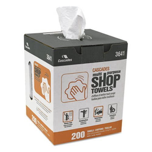Cascades Multi-Purpose Shop Towels, 200 Towels/Box, 8 Boxes (CSDW413 ...