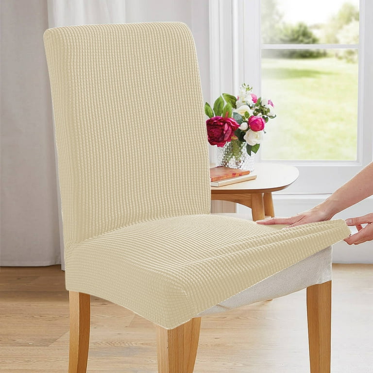 Cream Chair Covers Dining Room