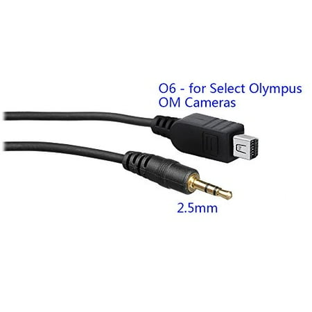 PHOLSY 2.5mm O6 Off-camera Remote Shutter Release connecting cord cable for Olympus cameras ...