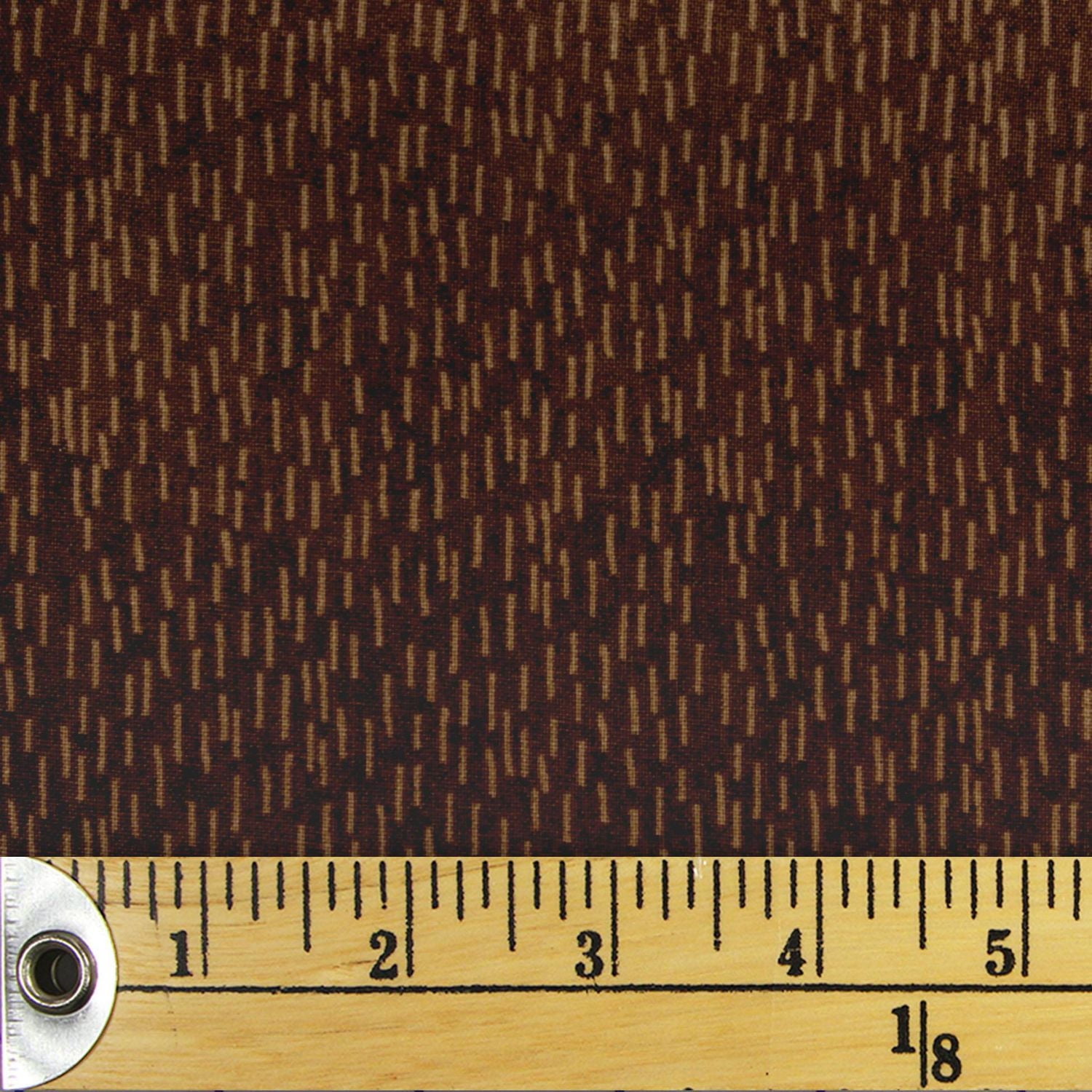 Click here for Fabric Creations Dark Brown With Light Brown Dashe... prices
