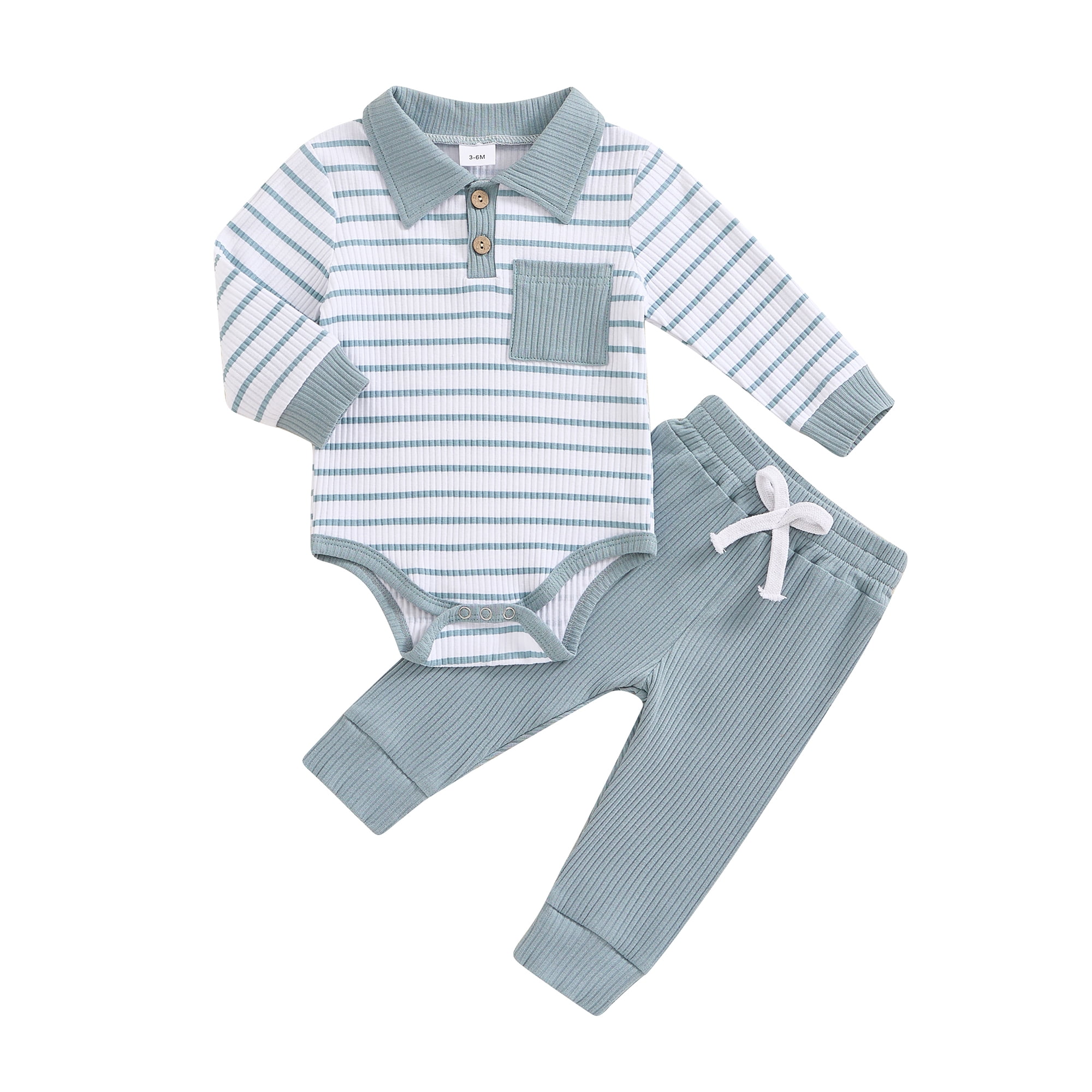 Click here for Gupgi Newborn Baby Boy Ribbed Clothes 3 6 9 12 18... prices
