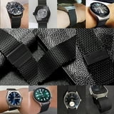 NIAUGE Pure Titanium Watch Band Men Women 22mm Quick Release Mesh ...