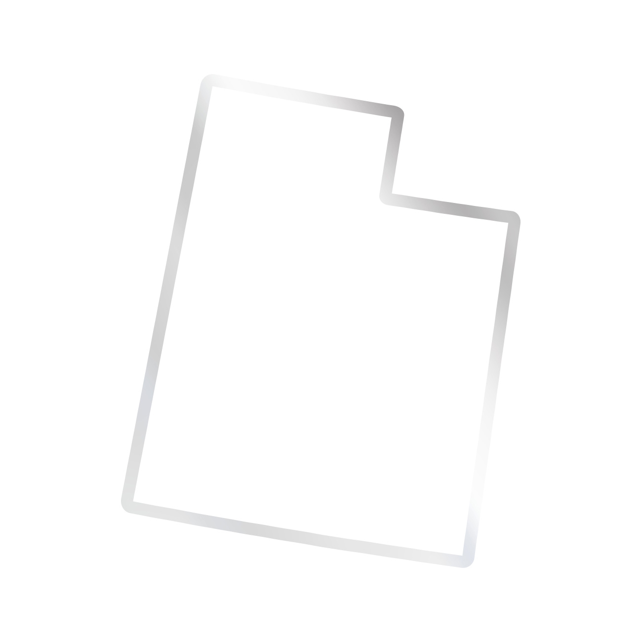 Utah Outline Sticker Decal Die Cut - Self Adhesive Vinyl - Weatherproof ...