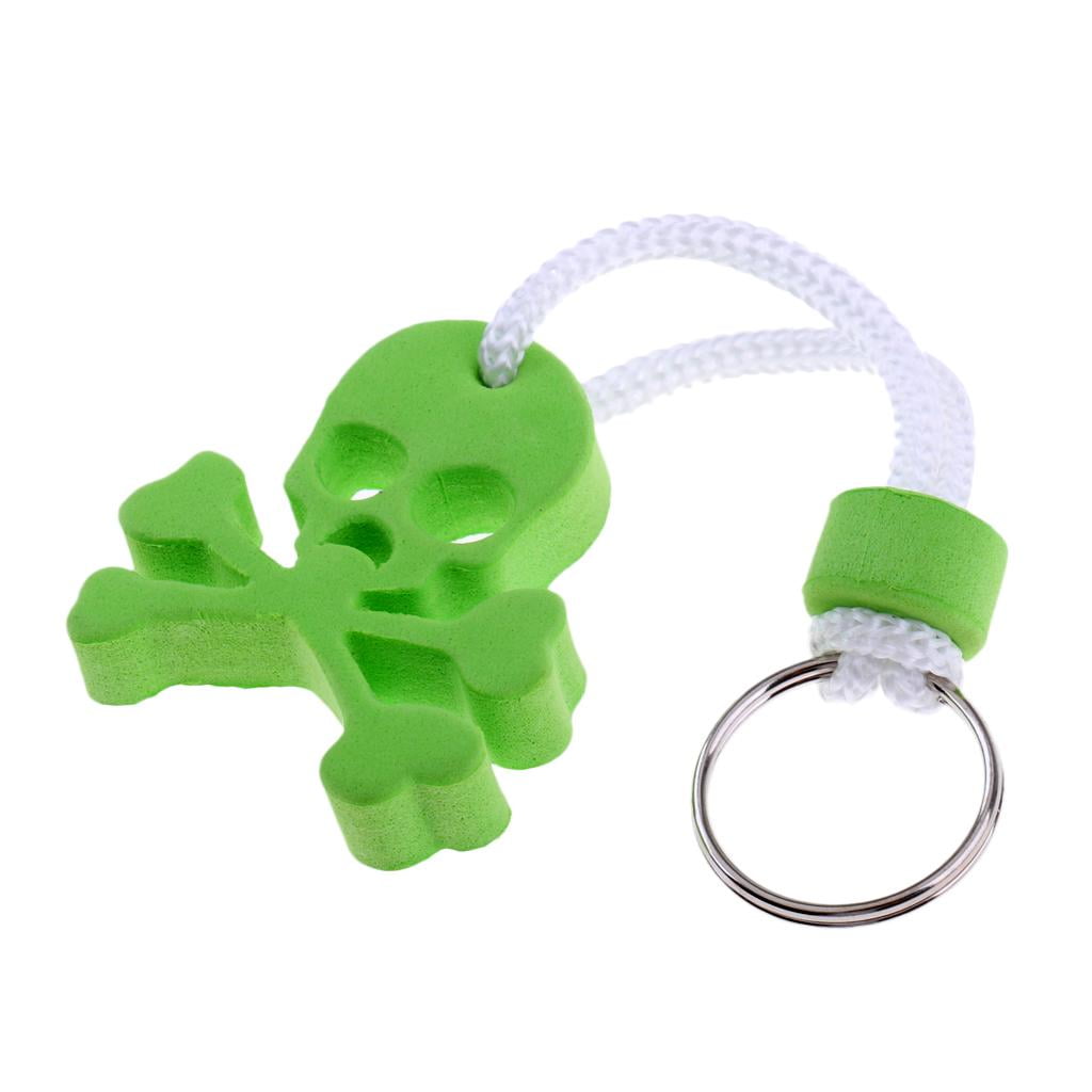 Green EVA skull modal Shaped Floating Boat Yachting Sailing Key Chain ...