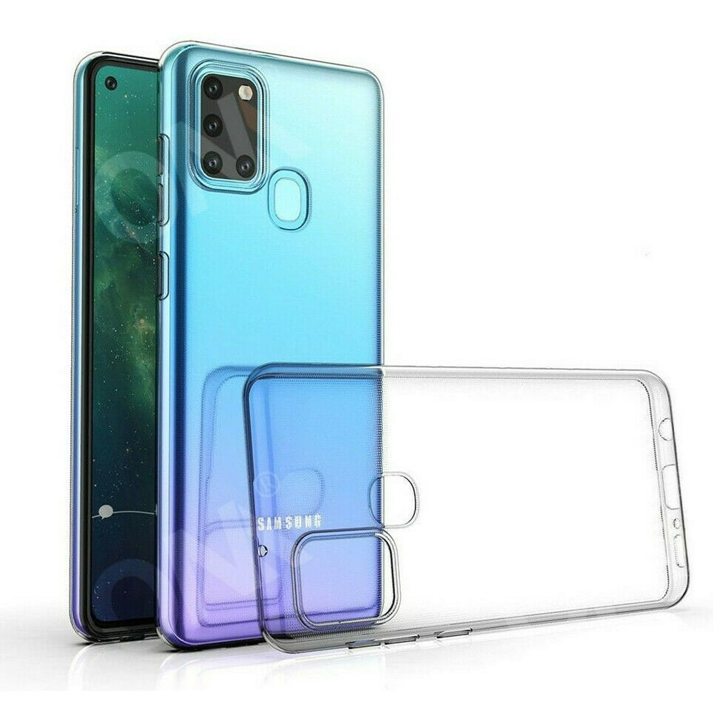[2-PACK] Samsung Galaxy A21s Case, Clear TPU Flexible Cover Armor, Anti ...