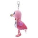 ty beanie boos - gilda the flamingo (glitter eyes) (plastic key clip ...